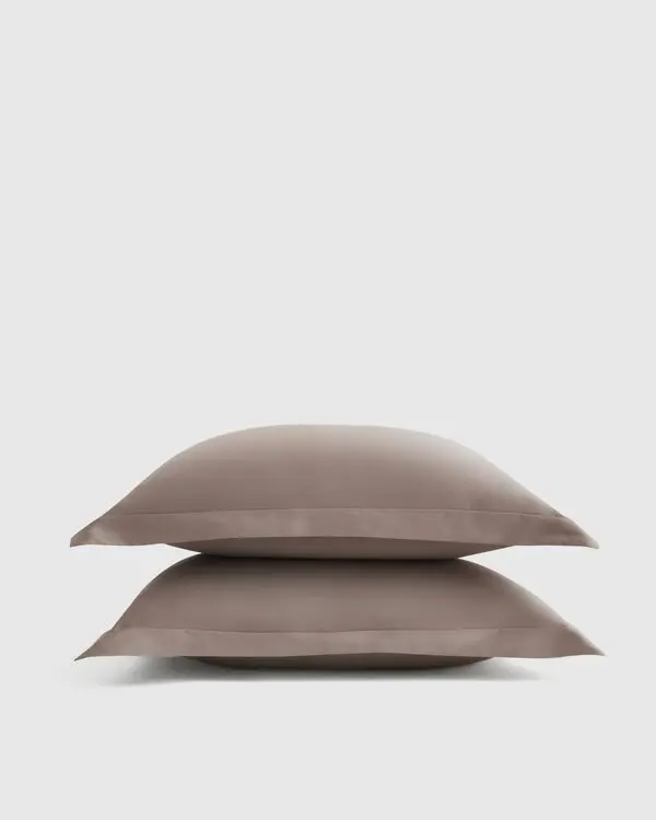 Quince Signature Giza Cotton Sateen Sham Set - Stone