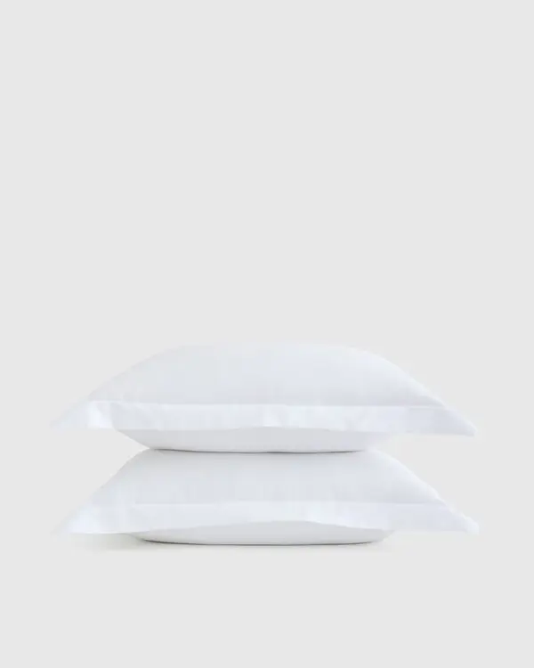 Quince Signature Giza Cotton Sateen Sham Set - White