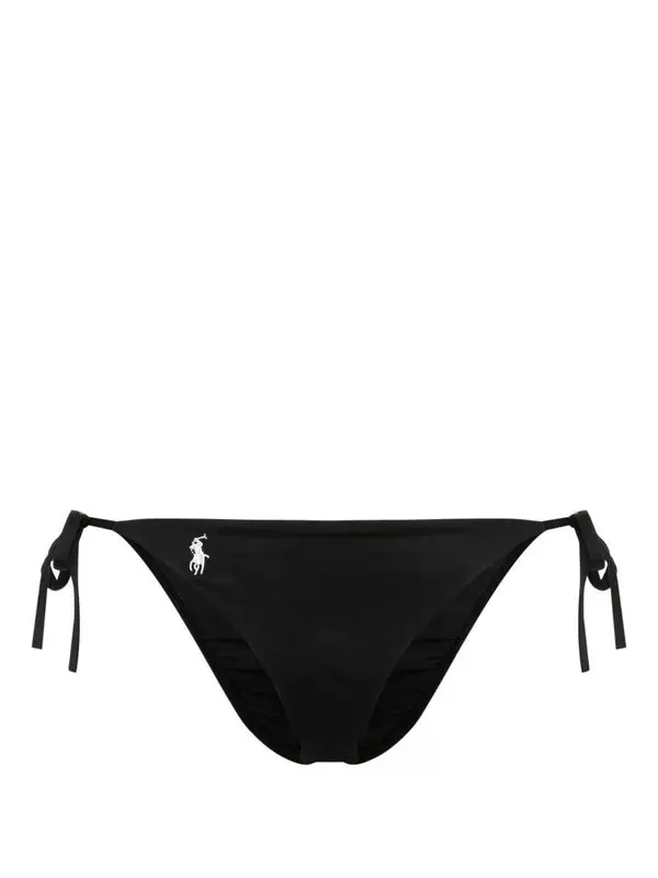Polo Ralph Lauren Polo Pony Motif Bikini Bottom - Black