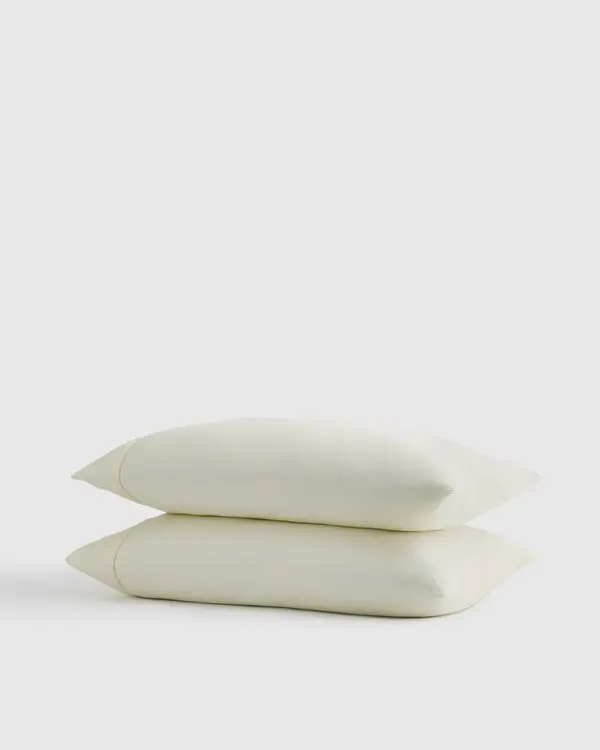 Quince Signature Giza Cotton Sateen Pillowcase Set - Ivory