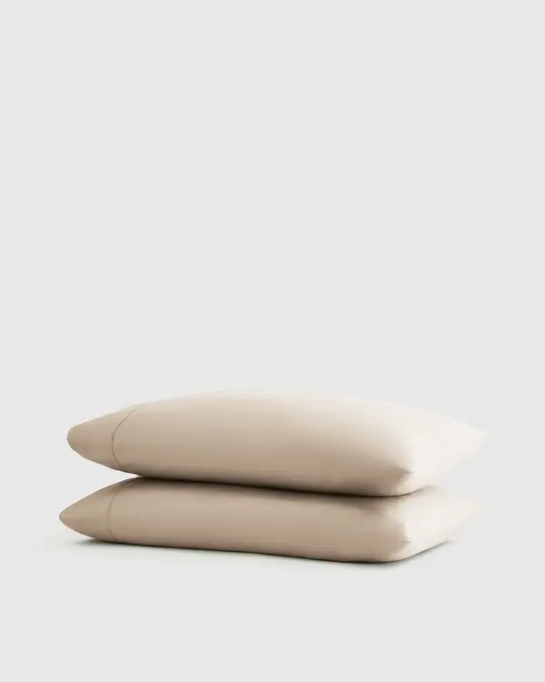 Quince Signature Giza Cotton Sateen Pillowcase Set - Sand