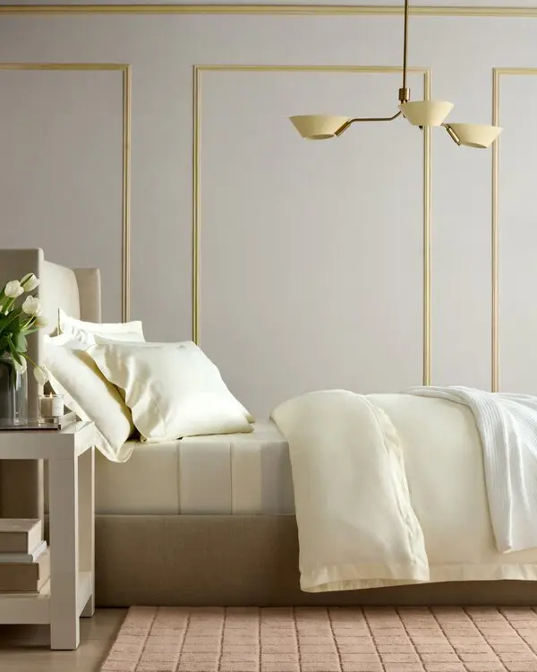 Quince Signature Giza Cotton Sateen Deluxe Bedding Bundle - Ivory