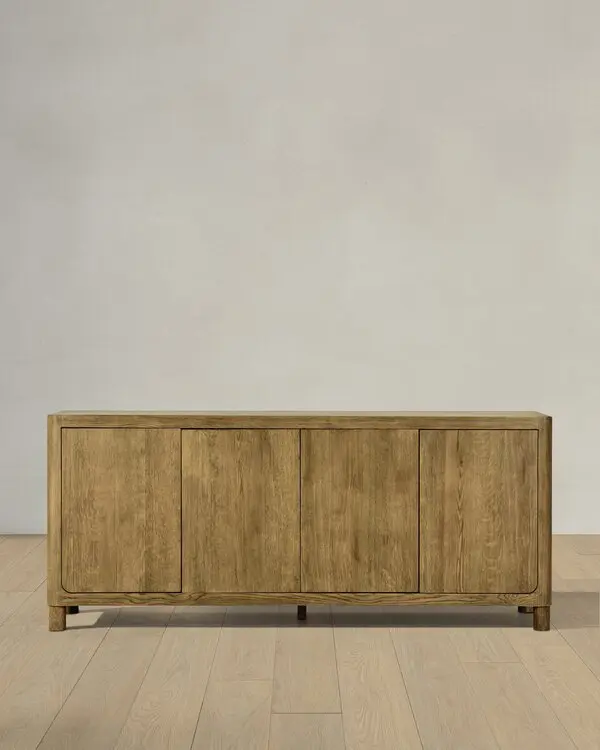 Quince Rustic Oak Sideboard - Light Brown