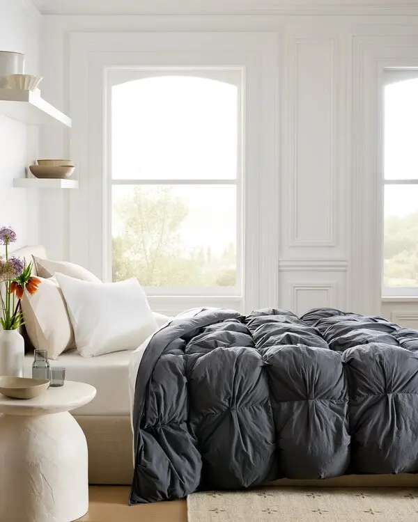 Quince Cotton Pintuck Comforter - Nightfall