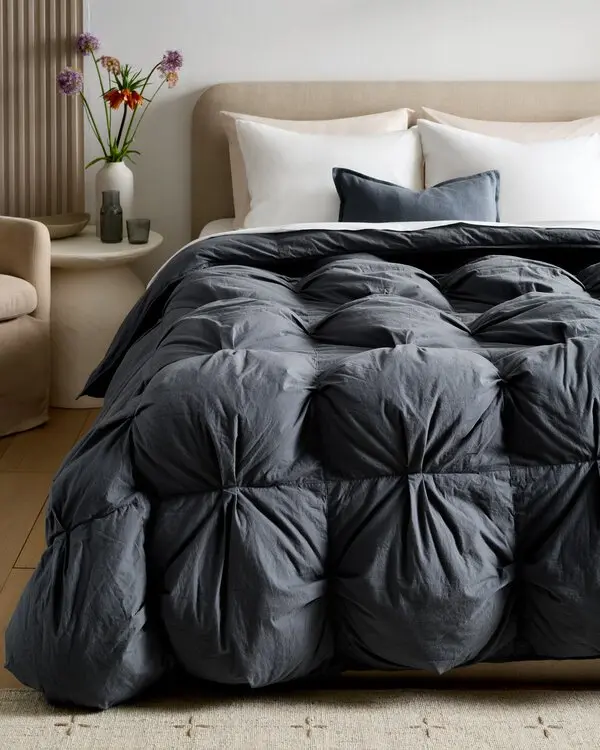 Quince Cotton Pintuck Comforter - Nightfall