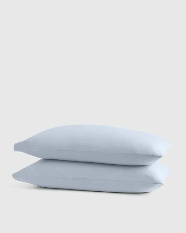 Quince Organic Jersey Pillowcase Set - Light Blue