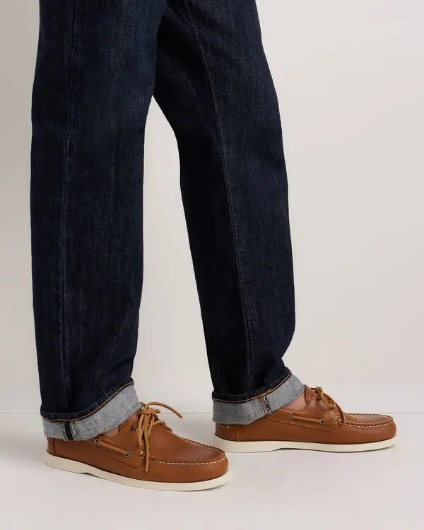 Quince Water Resistant Leather Boat Shoe