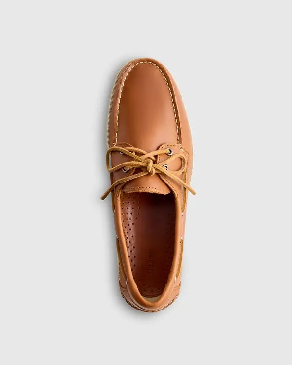 Quince Water Resistant Leather Boat Shoe