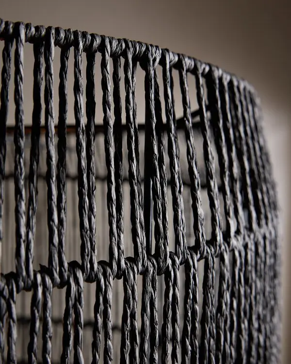 Quince Woven Rope Drum Pendant Light