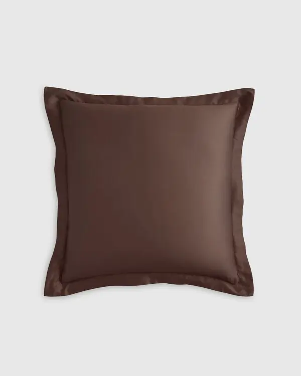 Quince Signature Giza Cotton Sateen Sham - Espresso