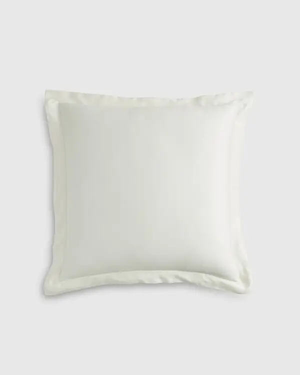 Quince Signature Giza Cotton Sateen Sham - Ivory