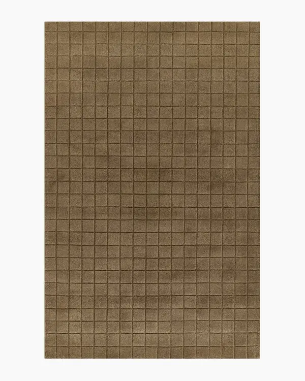 Quince Lennox Hand-loomed Wool Rug - Dark Fawn