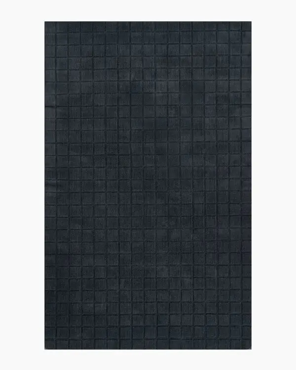 Quince Lennox Hand-loomed Wool Rug - Navy