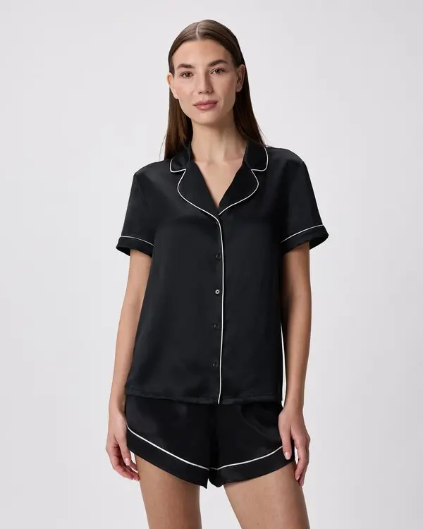 Quince Satin Pajama Shorts