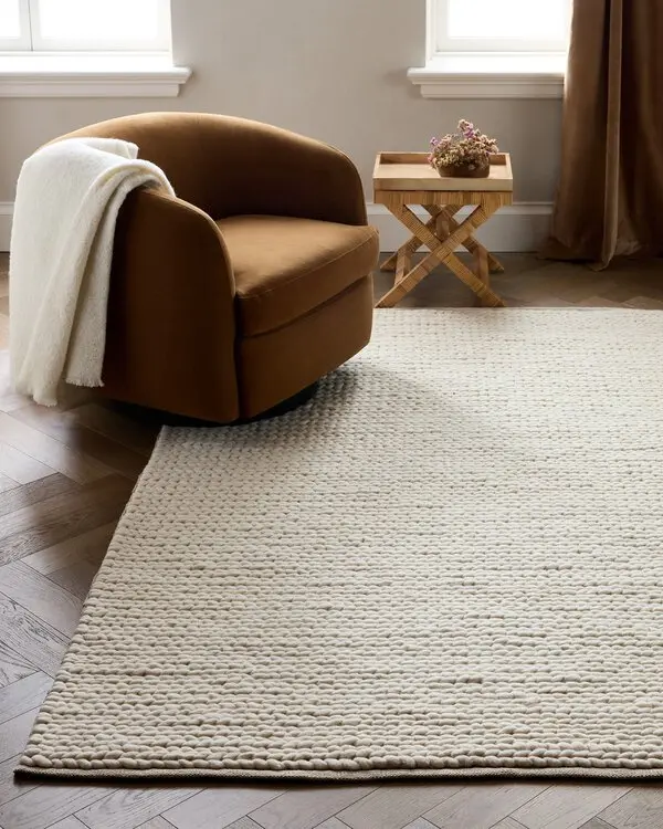 Quince Chunky Hand Braided Wool Rug - Neutral