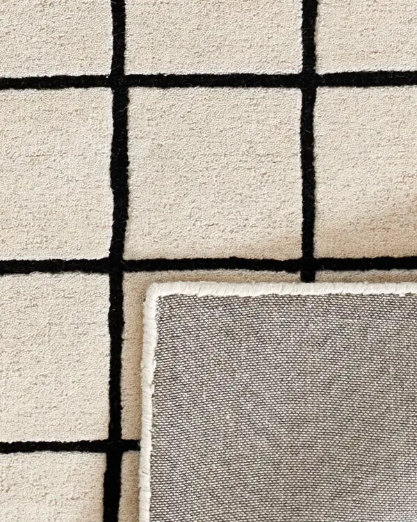 Quince Bowie Wool Rug - Ivory