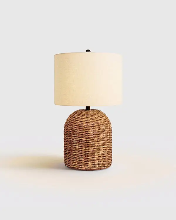 Quince Arched Seagrass Table Lamp