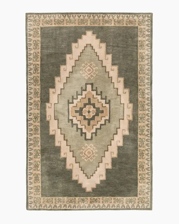 Quince Laleh Wool Rug - Green