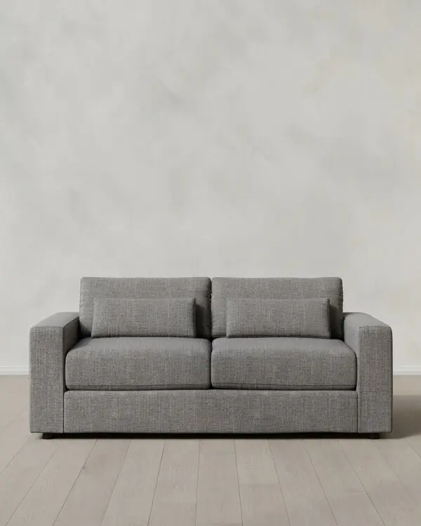 Quince Ashford Deep Seat Sofa In Performance Chenille Linen Blend - Slate