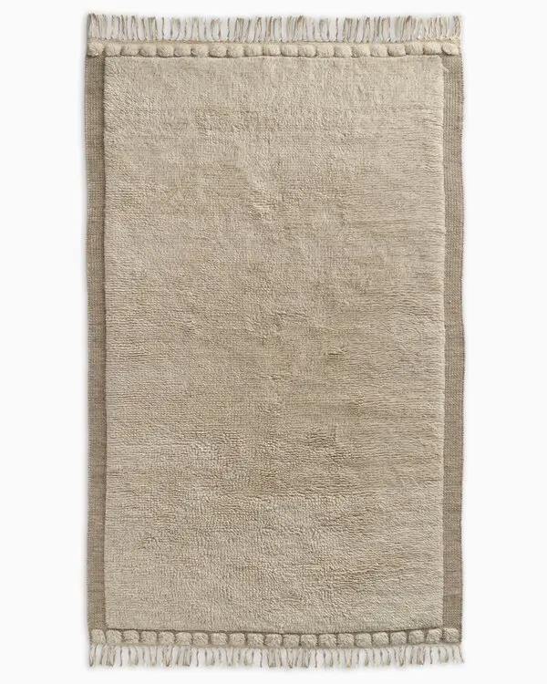 Quince Saje Wool Shag Rug - Neutral