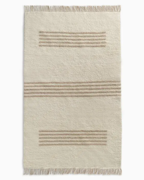Quince Otto Hand-knotted Cotton Wool Rug - Ivory/neutral