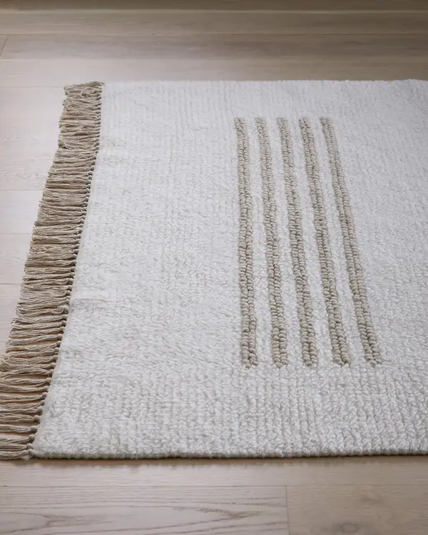 Quince Otto Hand-knotted Cotton Wool Rug - Ivory/neutral