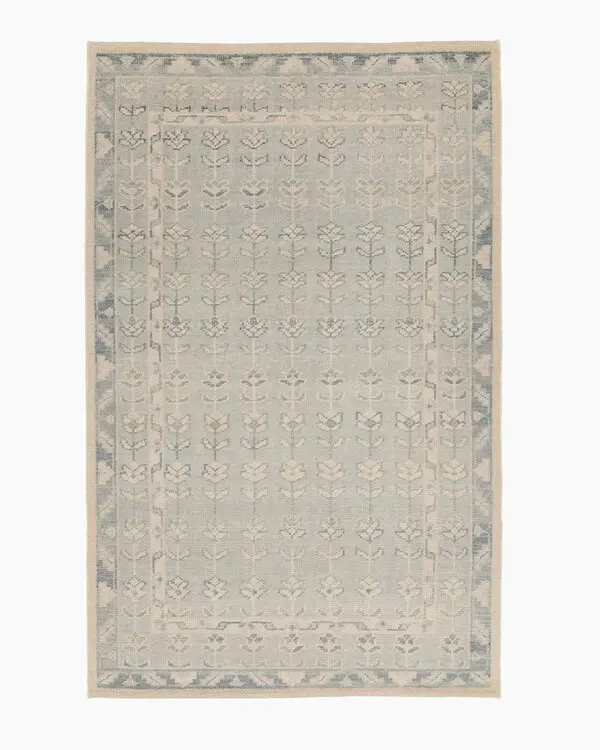Quince Mabel Hand-knotted Wool Rug - Blue