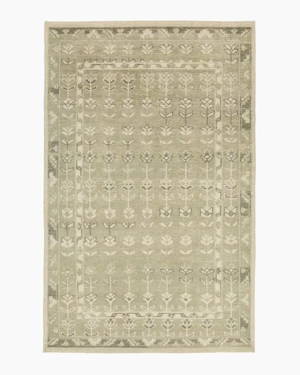 Quince Mabel Hand-knotted Wool Rug - Sage