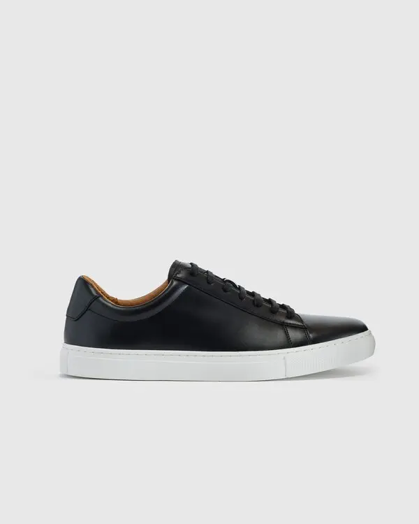 Quince Italian Leather Everyday Sneakers - Black