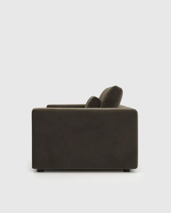 Quince Ashford Deep Seat Sofa In Performance Velvet - Ivory