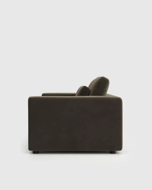 Quince Ashford Deep Seat Sofa In Performance Velvet - Ivory