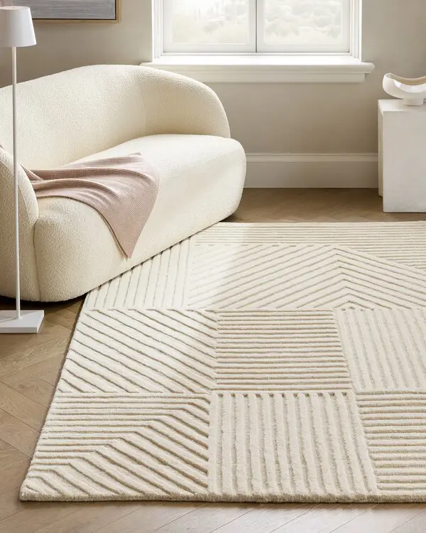 Quince Flint Wool Textured Rug