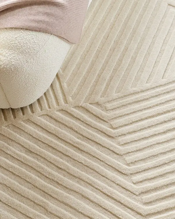 Quince Flint Wool Textured Rug