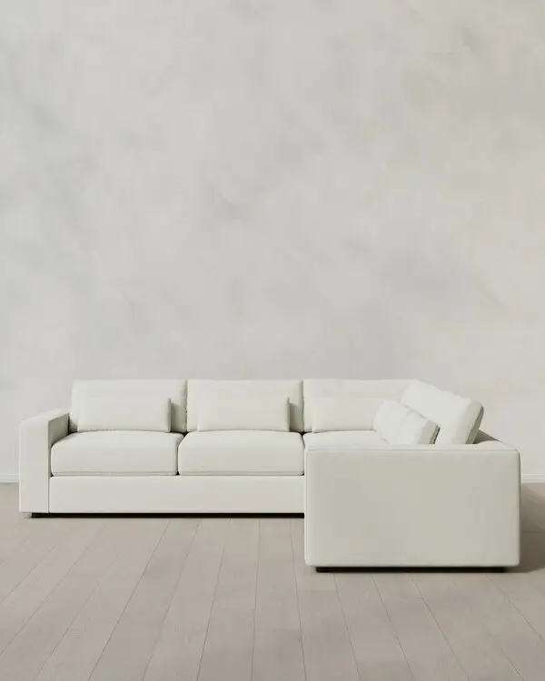 Quince Ashford Deep Seat L Sectional - Ivory