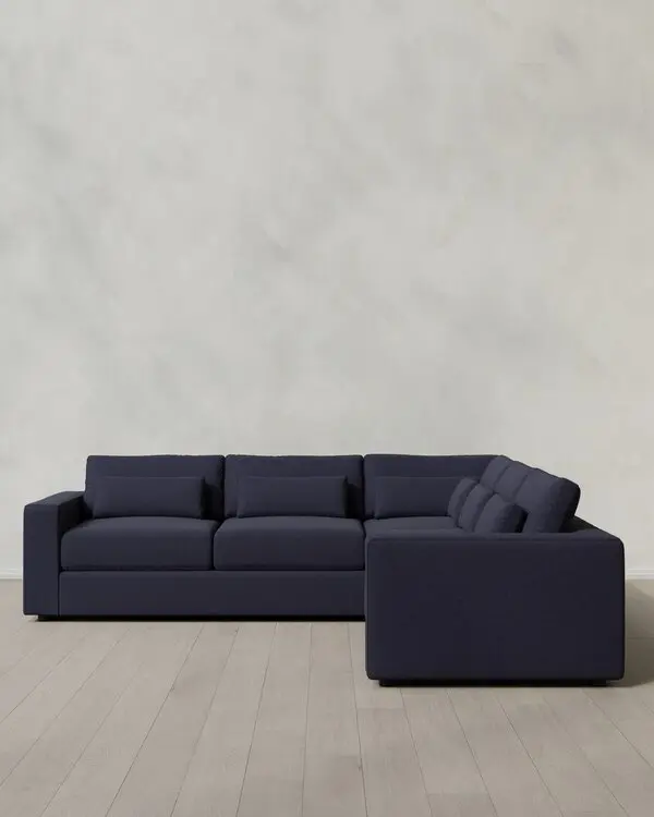 Quince Ashford Deep Seat L Sectional - Navy