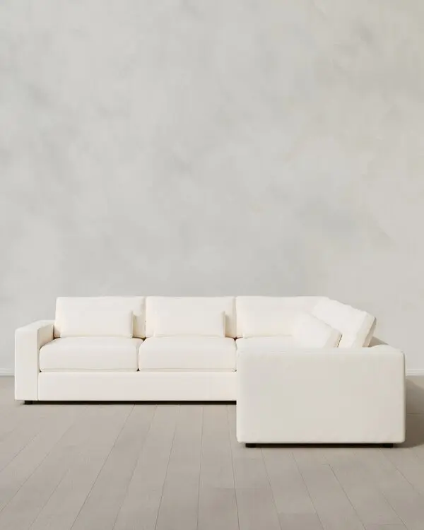 Quince Ashford Deep Seat L Sectional - Marshmallow