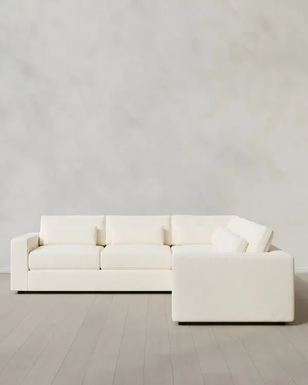 Quince Ashford Deep Seat L Sectional - Snow