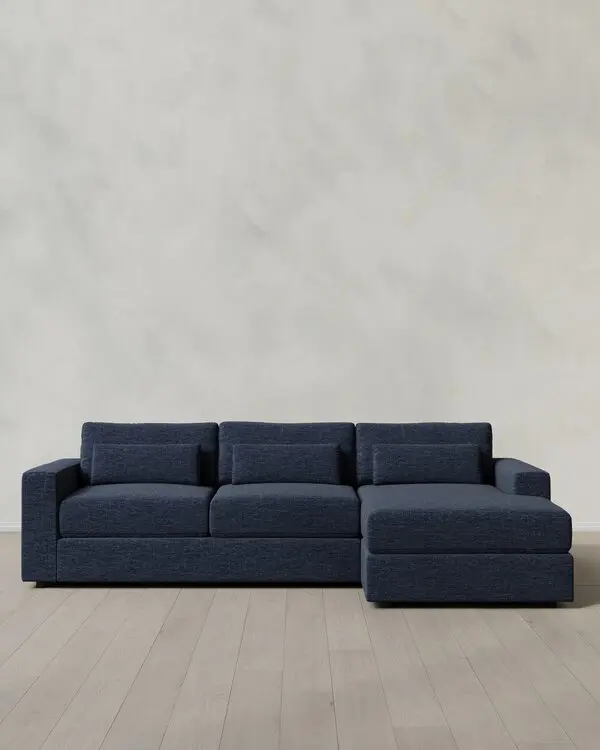 Quince Ashford Deep Seat Chaise Sectional - Ink