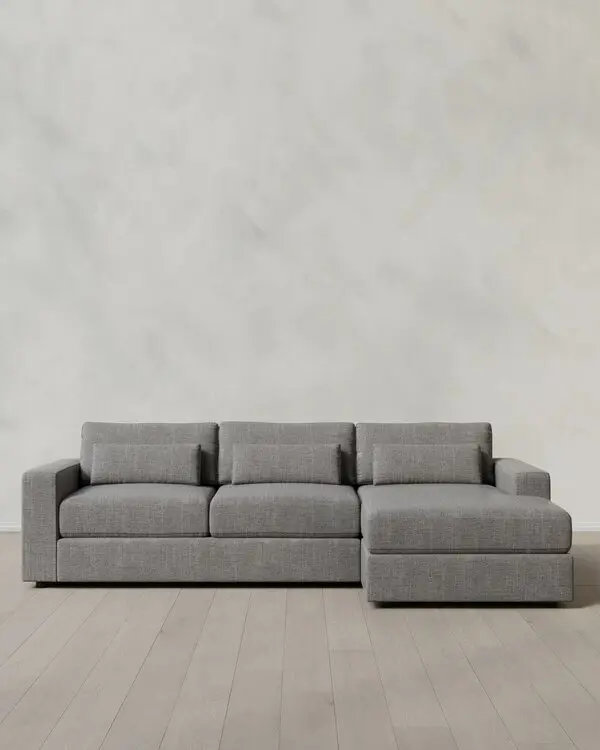 Quince Ashford Deep Seat Chaise Sectional - Slate