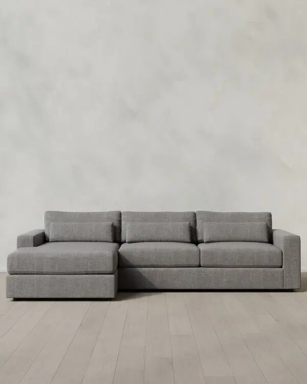 Quince Ashford Deep Seat Chaise Sectional - Slate