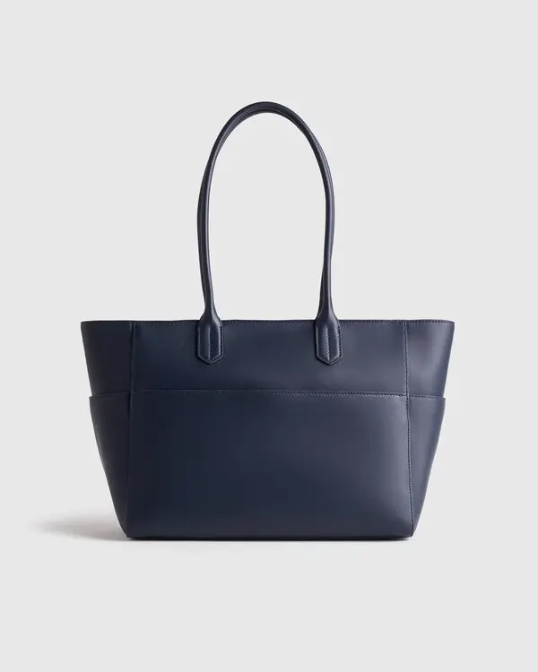 Quince Hudson Tote Italian Leather - Deep Navy