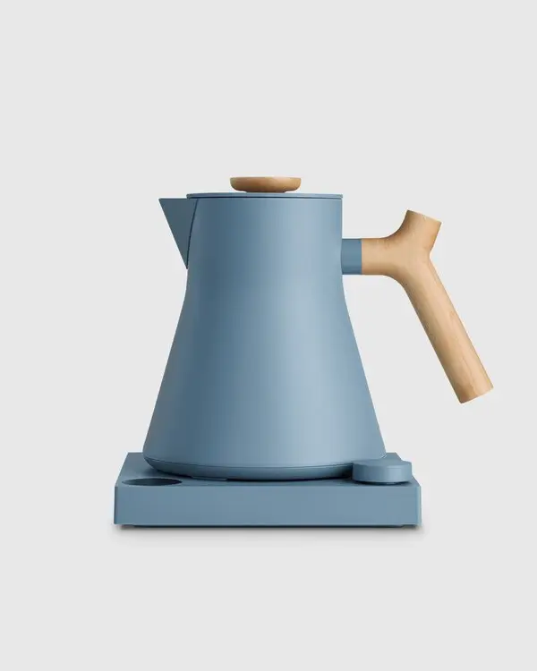 Quince Fellow Corvo Ekg Pro Electric Kettle - Hazy Blue With Maple
