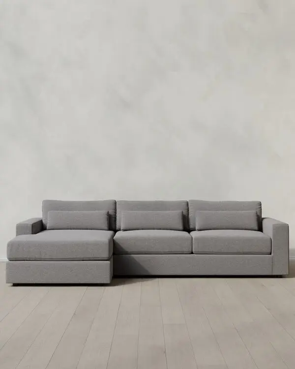 Quince Ashford Deep Seat Chaise Sectional - Ash