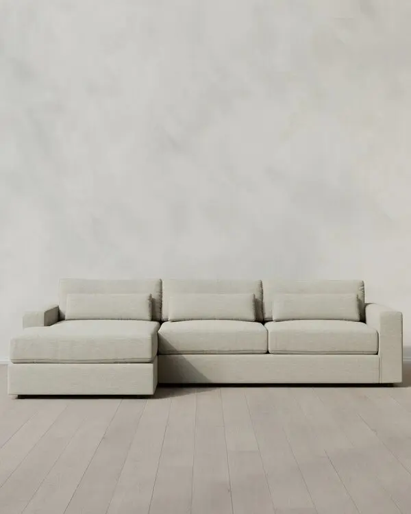Quince Ashford Deep Seat Chaise Sectional - Flax