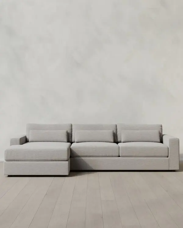 Quince Ashford Deep Seat Chaise Sectional - Fog