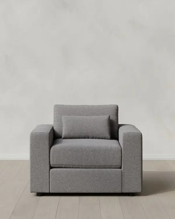Quince Ashford Deep Seat Chair And A Half In Performance Basketweave - Ash