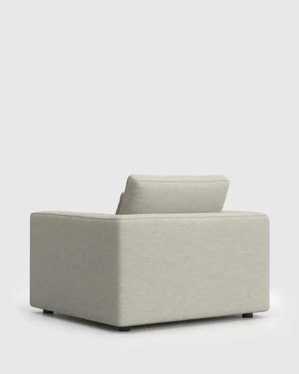 Quince Ashford Deep Seat Chair And A Half In Performance Basketweave - Navy