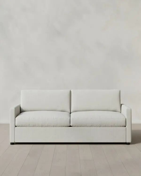 Quince Brennan Sleeper Sofa In Performance Chenille Linen Blend - Sorrell
