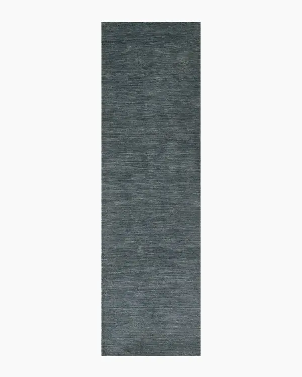 Quince Wells Hand-loomed Wool Rug - Blue