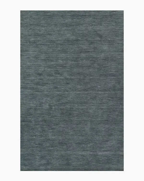 Quince Wells Hand-loomed Wool Rug - Blue